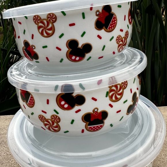 Disney | Dining | Disney Mickey Mouse Minnie Christmas Food Container ...